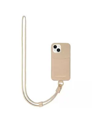 MAISON DE SABRE Sling Leather Iphone 14 Phone Case - Neutrals