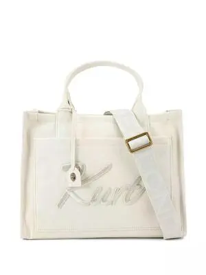 Kurt Geiger Embroidered Tote Bag - Neutrals