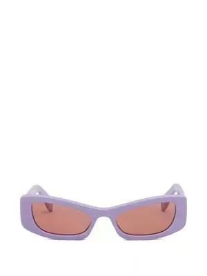 Marni Nyama Rectangular Butterfly Sunglasses - Purple