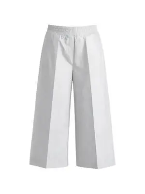 Liviana Conti Omar Elasticated-waistband Cropped Trousers - Grey