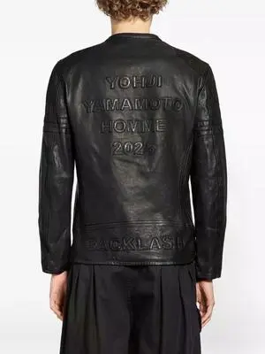 Yohji Yamamoto Zip Leather Jacket