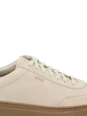BOSS Leather Sneakers - Neutrals