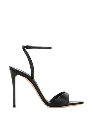 Casadei Minorca Leather Sandals - Black