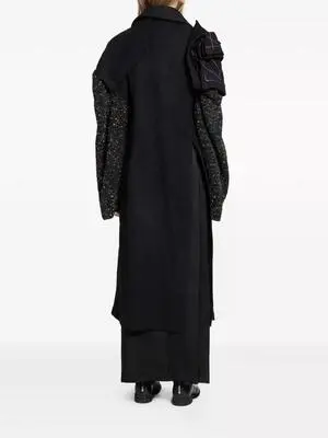 Yohji Yamamoto Double-layered Belted Wool Coat