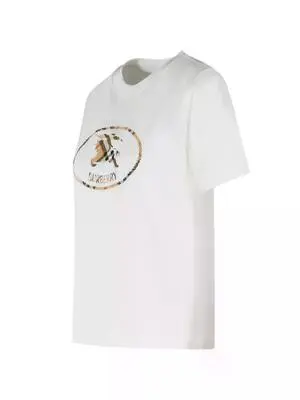 Burberry Knight Stamp Cotton T-shirt - White