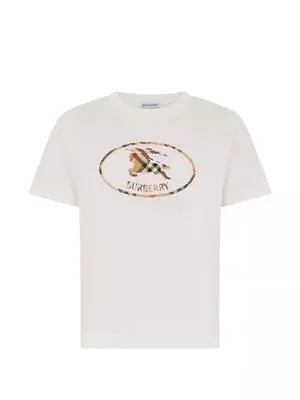 Burberry Logo-print Crewneck T-shirt - White
