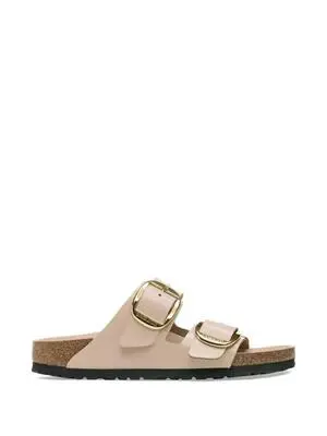 BIRKENSTOCK Arizona Buckle-fastening Leather Sandals - Neutrals