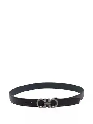 FERRAGAMO Gancini Reversible Belt - Blue