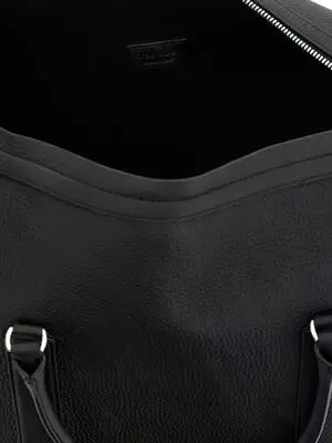 THE ROW Iowa Leather Travel Bag - Black