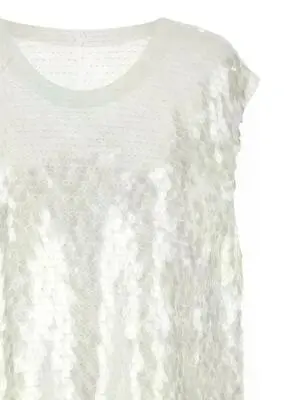 Norma Kamali Boyfriend Sequin Top