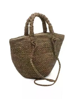 IBELIV Arona Raffia Tote Bag - Brown
