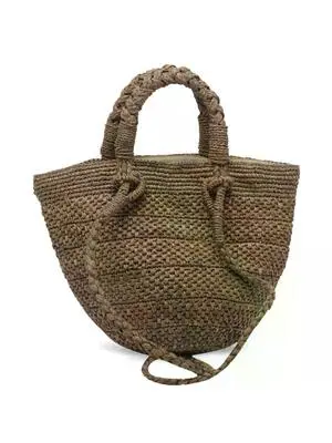 IBELIV Arona Raffia Tote Bag - Brown