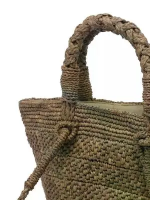 IBELIV Arona Raffia Tote Bag - Brown