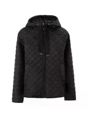 Max Mara Diamond-quilted Jacket - Black