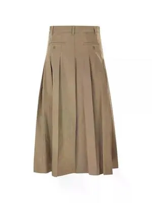 Max Mara Pleated A-line Skirt