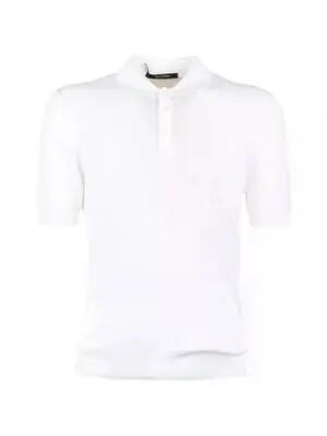 Tagliatore Textured Polo Shirt - White