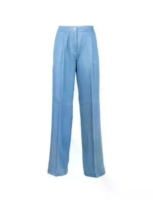 CRUNA Pleated Trousers - Blue