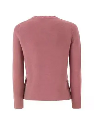 Max Mara V-neck Cotton Sweater - Pink