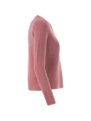 Max Mara V-neck Cotton Sweater - Pink