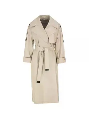 Max Mara Belted Trench Coat - Neutrals