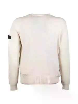Peuterey Patch Knitted Jumper - White