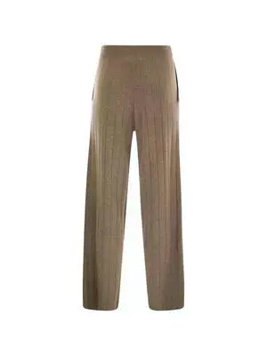 Max Mara Ribbed Wide-leg Jardin Track Pants