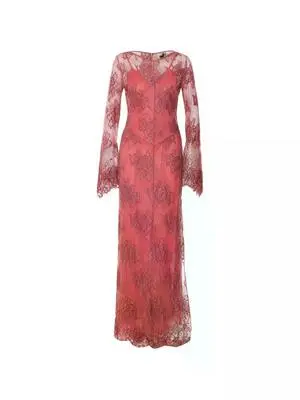 ANIYE BY Lace Long-sleeve Maxi Dress - Pink