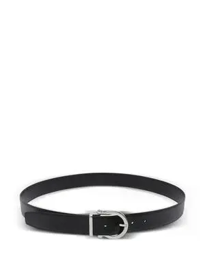 FERRAGAMO Adjustable Buckle Belt - Black