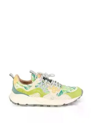 FLOWER Floral Print Sneakers - Green