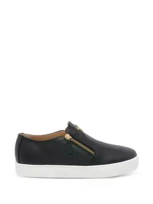 GIUSEPPE ZANOTTI Gz-kobe Zip Leather Sneakers - Black