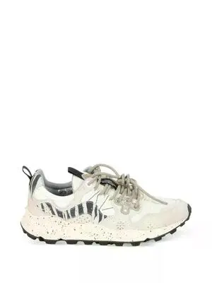 FLOWER MOUNTAIN Yamano 3 Animal-print Sneakers - White