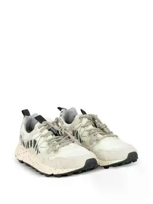 FLOWER MOUNTAIN Yamano 3 Animal-print Sneakers - White