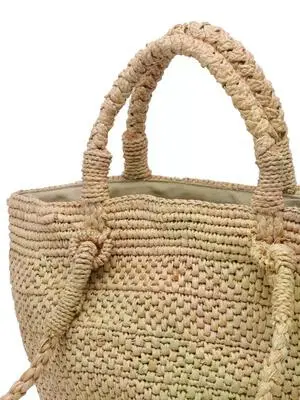 IBELIV Raffia Tote Bag - Black