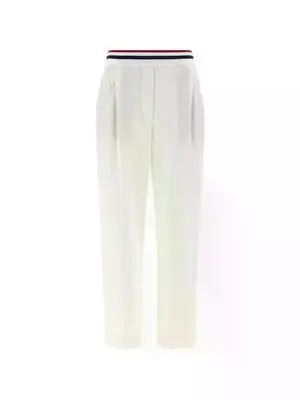 Brunello Cucinelli Tricolour Elastic Band Joggers - White
