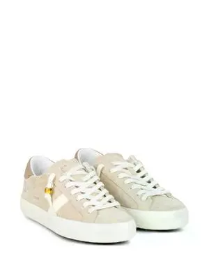 D.a.t.e. Suede Lace-up Sneakers - Neutrals