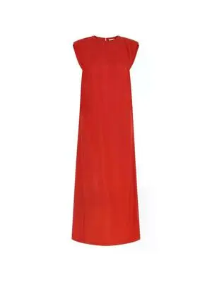NUDE Crewneck Maxi Dress - Red