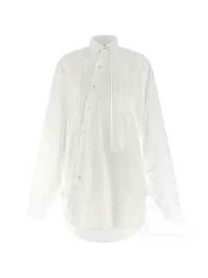 MAISON JEJIA Crazy Smoking Plissé Shirt - White