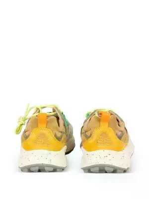 FLOWER MOUNTAIN Yamano 3 Applique Sneakers - Yellow