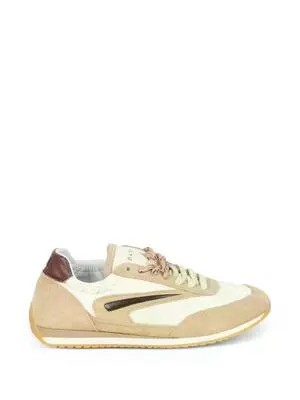 D.a.t.e. Suede Panelled Sneakers - Neutrals