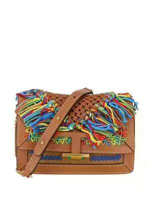 TOD'S Woven Shoulder Bag - Brown