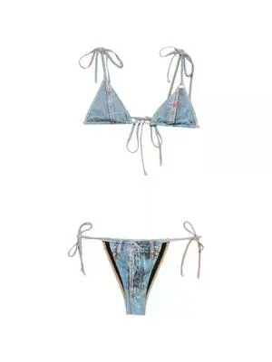 DIESEL Triangle Tie Bikini - Blue