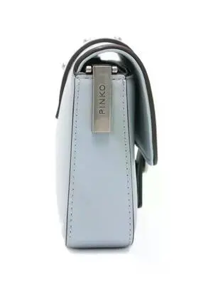 Pinko Baby Love Bag One Slouchy Shoulder Bag In Leather - Blue