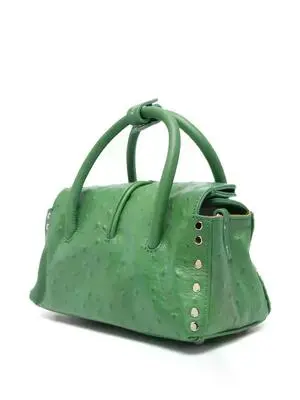 ZANELLATO Baby Dotta Studded Tote Bag - Green