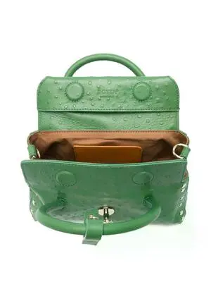 ZANELLATO Baby Dotta Studded Tote Bag - Green