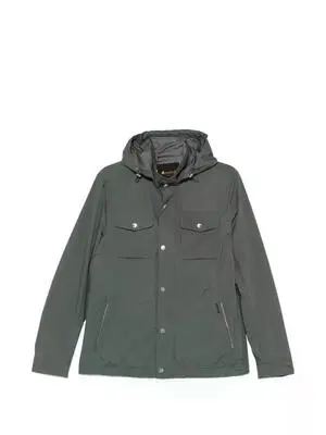 MOORER Hooded Pocket Jacket - Green