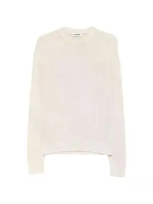 JIL SANDER Cre-neck Sweater - Neutrals