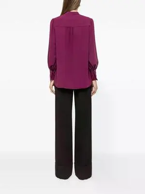 NISSA Draped Chiffon Blouse