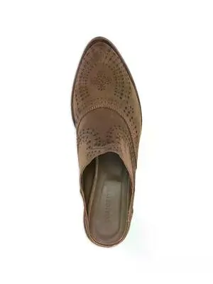 CURIOSITÈ Perforated Leather Mules