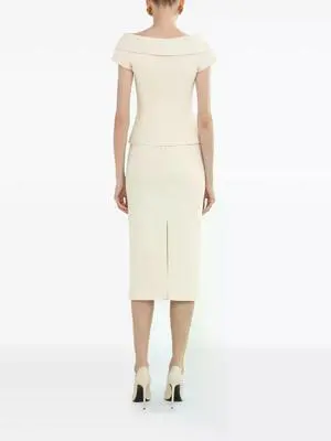 NISSA High-waisted Pencil Midi Skirt