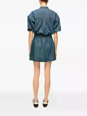 Veronica Beard Zip Pocket Denim Mini Dress